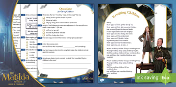 Roald Dahl's Matilda The Musical - Twinkl