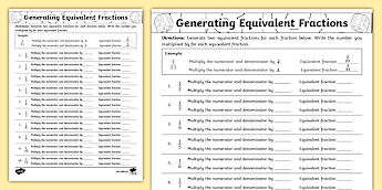 Equivalent Fractions Activities | twinkl.com