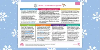 Winter Outdoor Activities | twinkl.com.au
