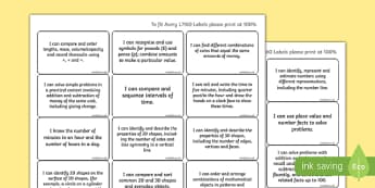 3 Assessment and Targets Target Stickers Primary Resources - Numera
