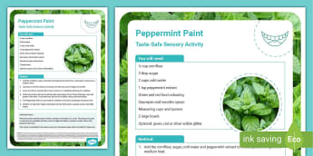 Taste-Safe Paint Recipes - Twinkl