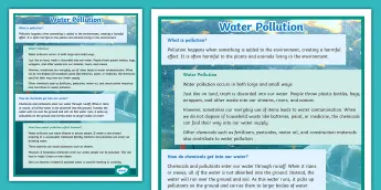 Water Pollution Resources | twinkl.com