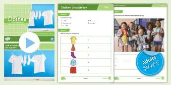 Clothes Vocabulary Words | twinkl.com.au