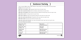 Sentence Starters | twinkl.com