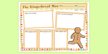 Activities, Games and Worksheets - The Gingerbread Man