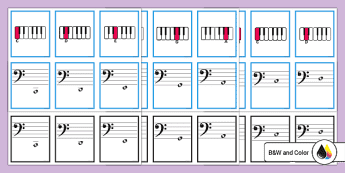 Treble and Bass Clef Printables | twinkl.com
