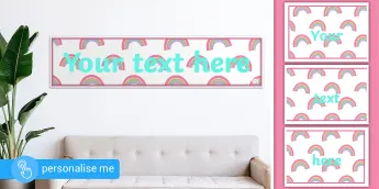 Pastel Rainbow Decorations | twinkl.co.uk
