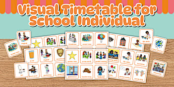 Classroom Timetable Templates & Cards | Visual Timetables