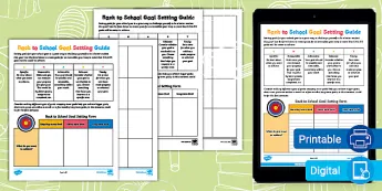 Goal Setting Worksheets | twinkl.com