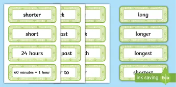 Time Word Cards | twinkl.co.uk