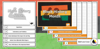 Black History Month 3rd Grade Worksheets | Twinkl USA