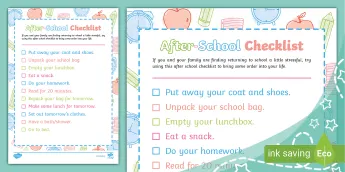 Family Checklists | twinkl.co.uk