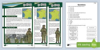 D-Day Reading Comprehensions | twinkl.co.uk