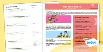 Education Routines | twinkl.com.au