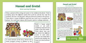 Hansel and Gretel Early Years (EYFS) - Brothers Grimm, fairytale