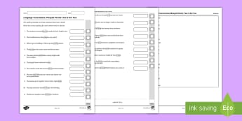 Language Conventions Resources -Year 5 NAPLAN Preparation