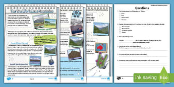 Around the World - Geography Reading Comprehensions KS2