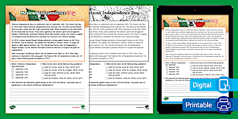 Mexican Independence Day Readings | twinkl.com
