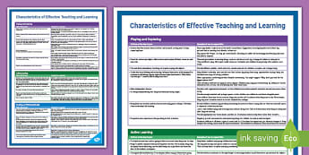 Characteristics of Effective Learning CoEL EYFS - Primary Resources