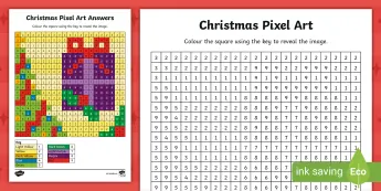 Pixel Art Colouring Puzzles | twinkl.co.uk