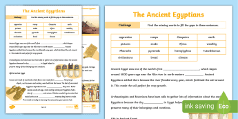 Ancient Egypt Resources | twinkl.co.uk