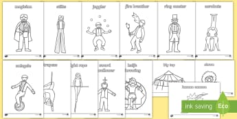 The Circus Activities Primary Resources, circus, clown, trapeze