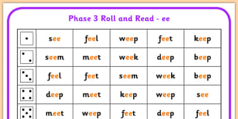 Letters and Sounds Phase 3 Phonics Planning - Resources