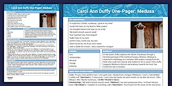 Carol Ann Duffy Poems | twinkl.co.uk