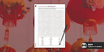 Lunar New Year Word Searches | twinkl.com.au