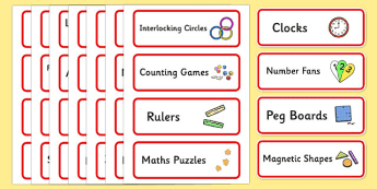 Red Classroom Labels | twinkl.co.uk