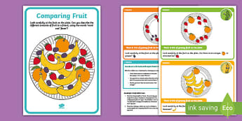 Food Fruit and Vegetables Early Years (EYFS) - Everyday Life Food