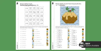 Quadratic Equations Worksheets | twinkl.co.uk
