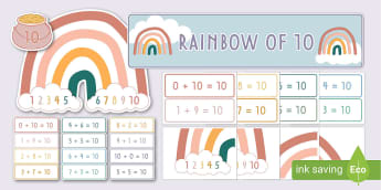 Number Bonds of 10 Worksheets - Primary Resources - KS1