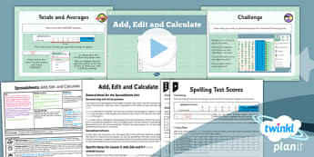 Spreadsheets Resources | Computing | Primary Resources