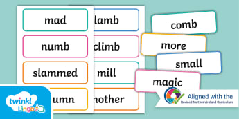'm' sound Phase 3b - Stage 5/6 Phonics - Linguistic Phonics - Resources