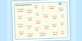 Contractions Ks2 Lesson Plan