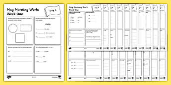 Morning Work Worksheets & Printables | Grade 3 | Twinkl