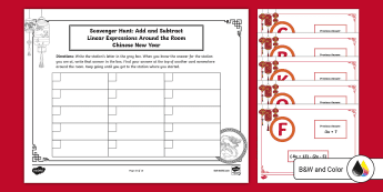 Mathematics Scavenger Hunts | twinkl.com