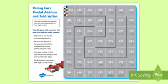 15 Maths Car Games | A Fun Selection for KS1 - Twinkl