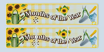 Months of the Year Banners | twinkl.com.au