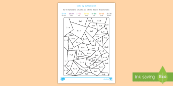 Multiplication Color by Numbers | twinkl.com
