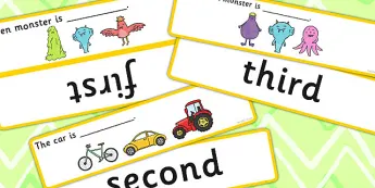 Ordinal Numbers Mathematics • Twinkl.ca
