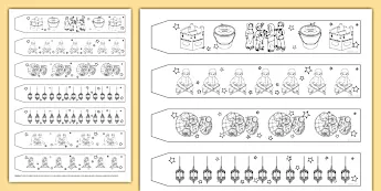 Colouring Paper Chains | twinkl.co.uk