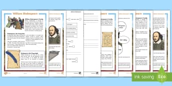 KS2 William Shakespeare | Primary Resources and Activities