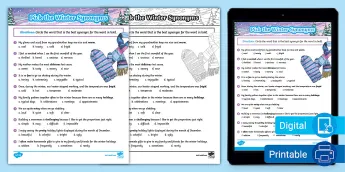 Synonyms Worksheets | twinkl.com