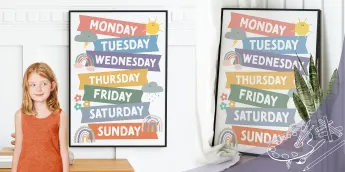 Days Of The Week Poster • Twinkl.ca