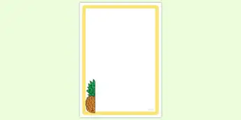 Pineapple Page Borders | twinkl.com.au