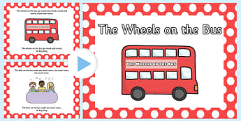 The Wheels on the Bus Early Years (EYFS), nursery rhyme, transport
