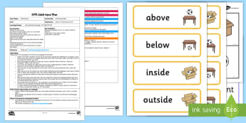 Shape, Space and Measure Positional Language Early Years (EYFS)