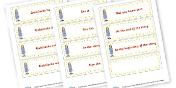 Goldilocks Character Descriptions | twinkl.ca
